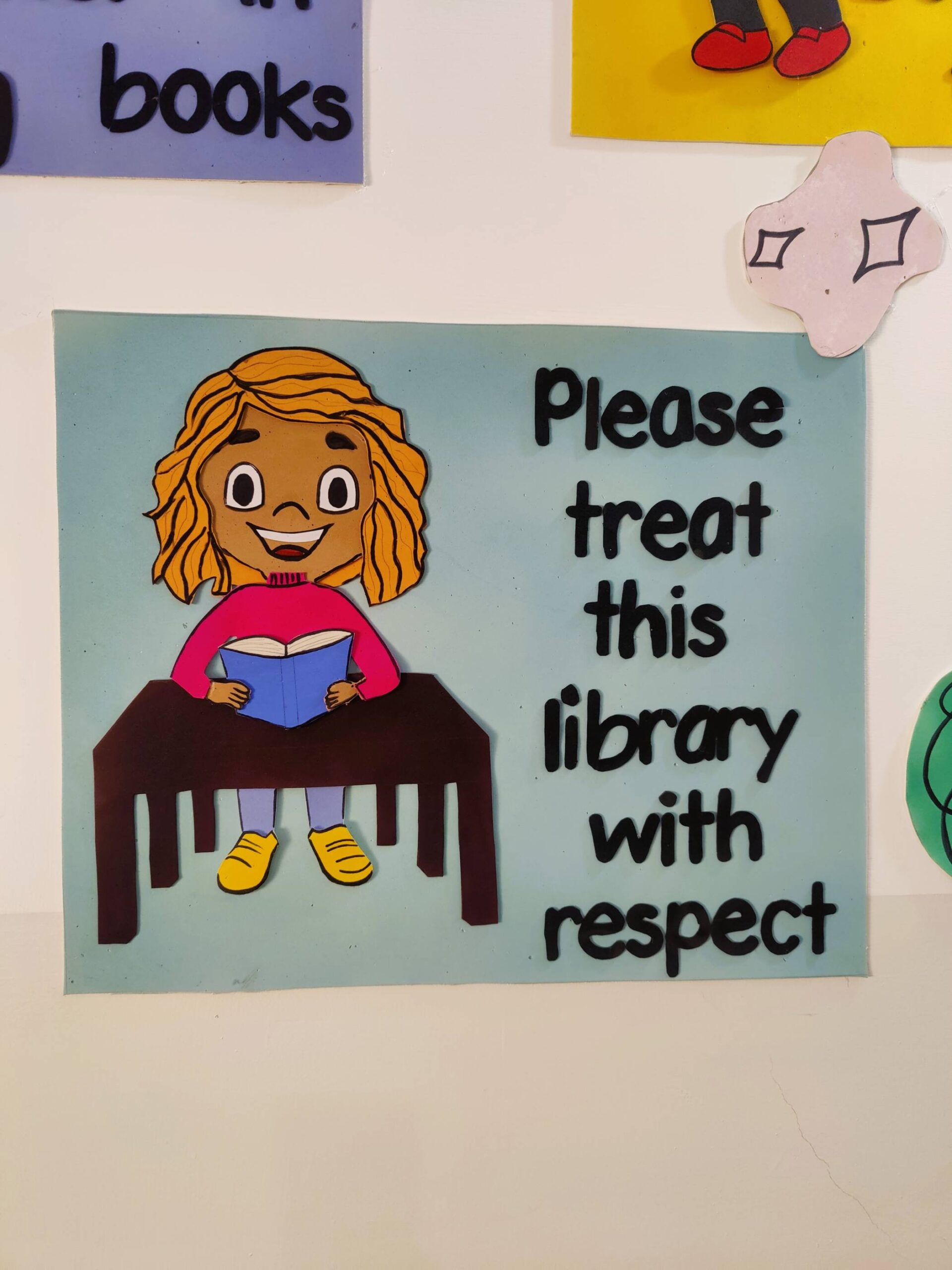 Library Rules: A Guide with Creative Handmade Posters - 1thousandideas