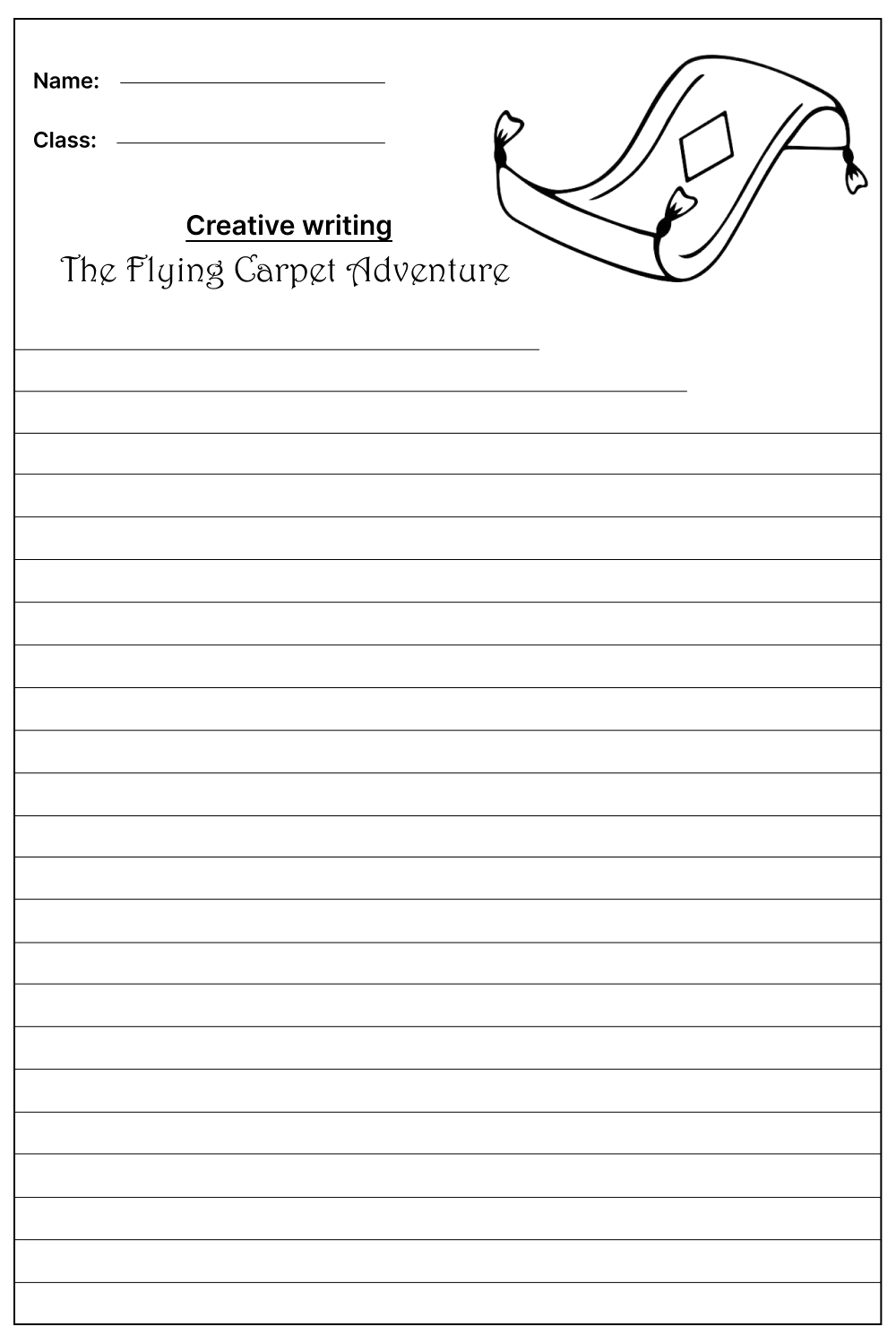 50+ Printable Writing Prompts | Creative Writing Worksheets ...