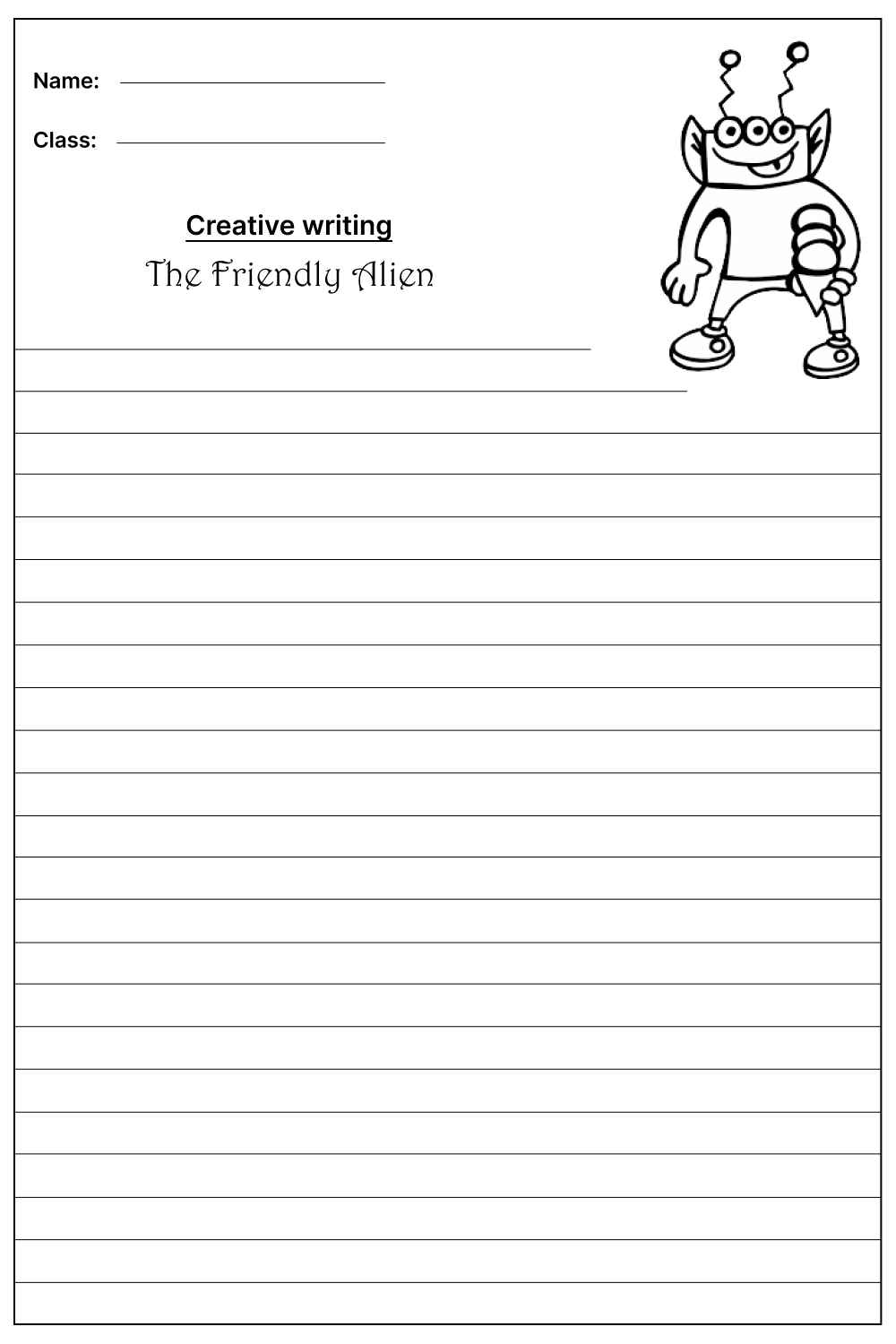 50+ Printable Writing Prompts | Creative Writing Worksheets ...