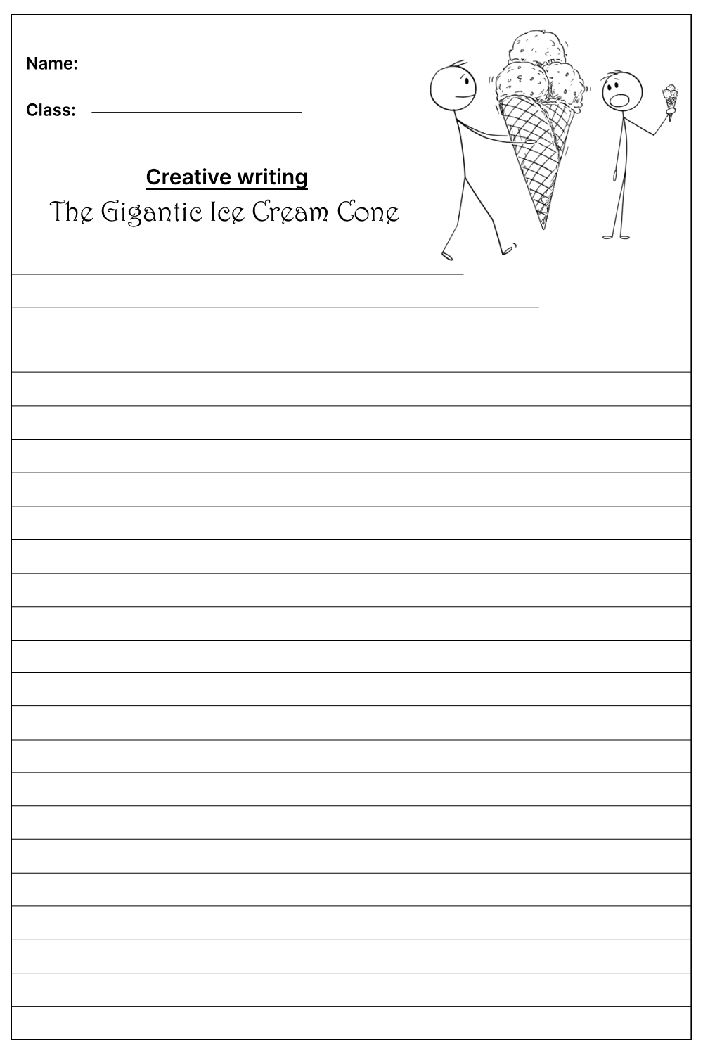 50+ Printable Writing Prompts | Creative Writing Worksheets ...