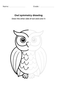 Animal Symmetry Drawing Worksheets | Draw the Other Side - 1thousandideas