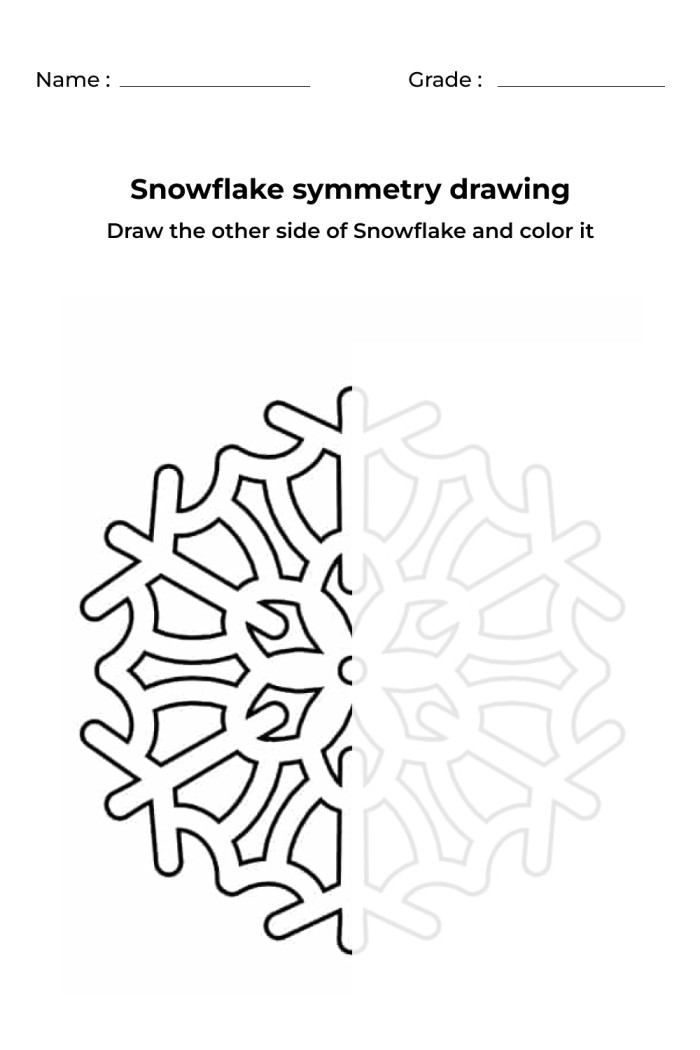 Symmetry Drawing Worksheets for Kids – Free Printables - 1thousandideas