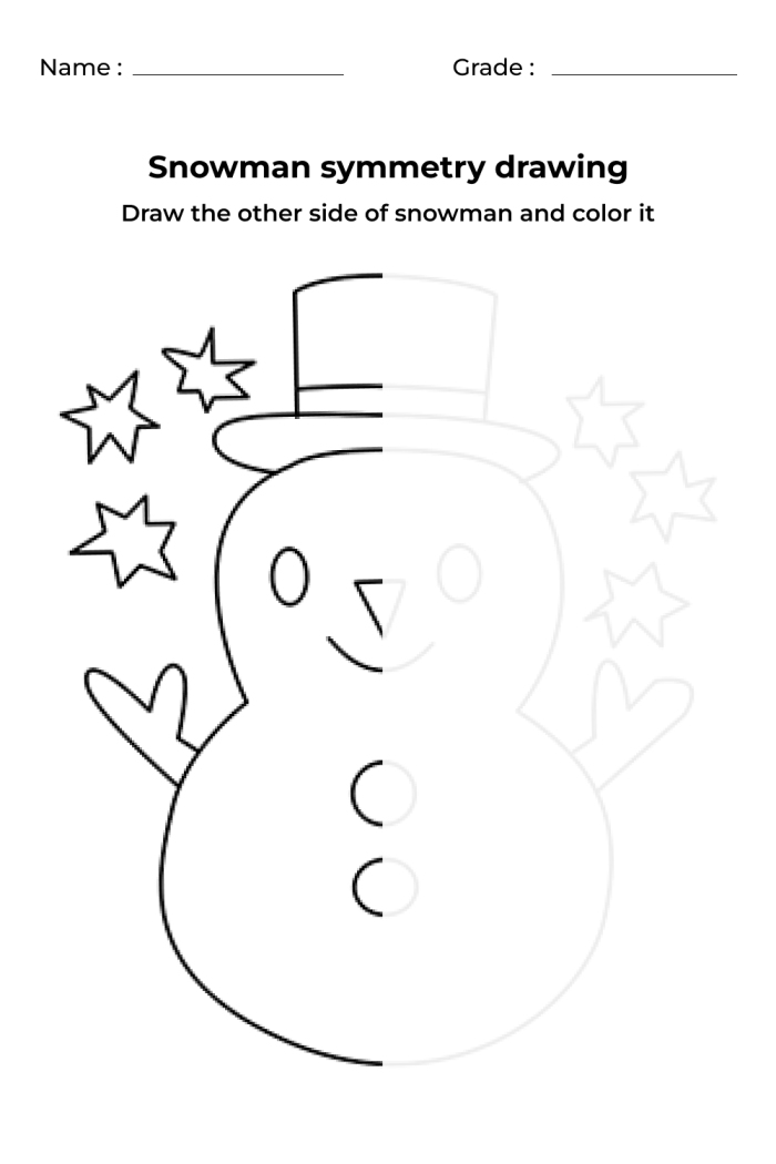 Symmetry Drawing Worksheets for Kids – Free Printables - 1thousandideas