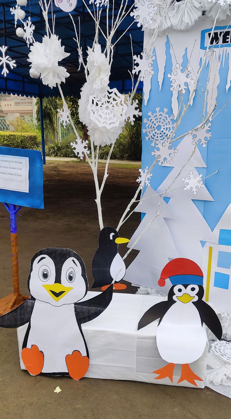 Winter Wonderland-Themed Decorating Magical Backdrop Idea - 1thousandideas