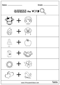 Guess the Word—Free Printable Worksheets for Kids (PDF) - 1thousandideas
