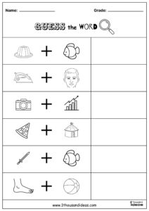 Guess the Word—Free Printable Worksheets for Kids (PDF) - 1thousandideas
