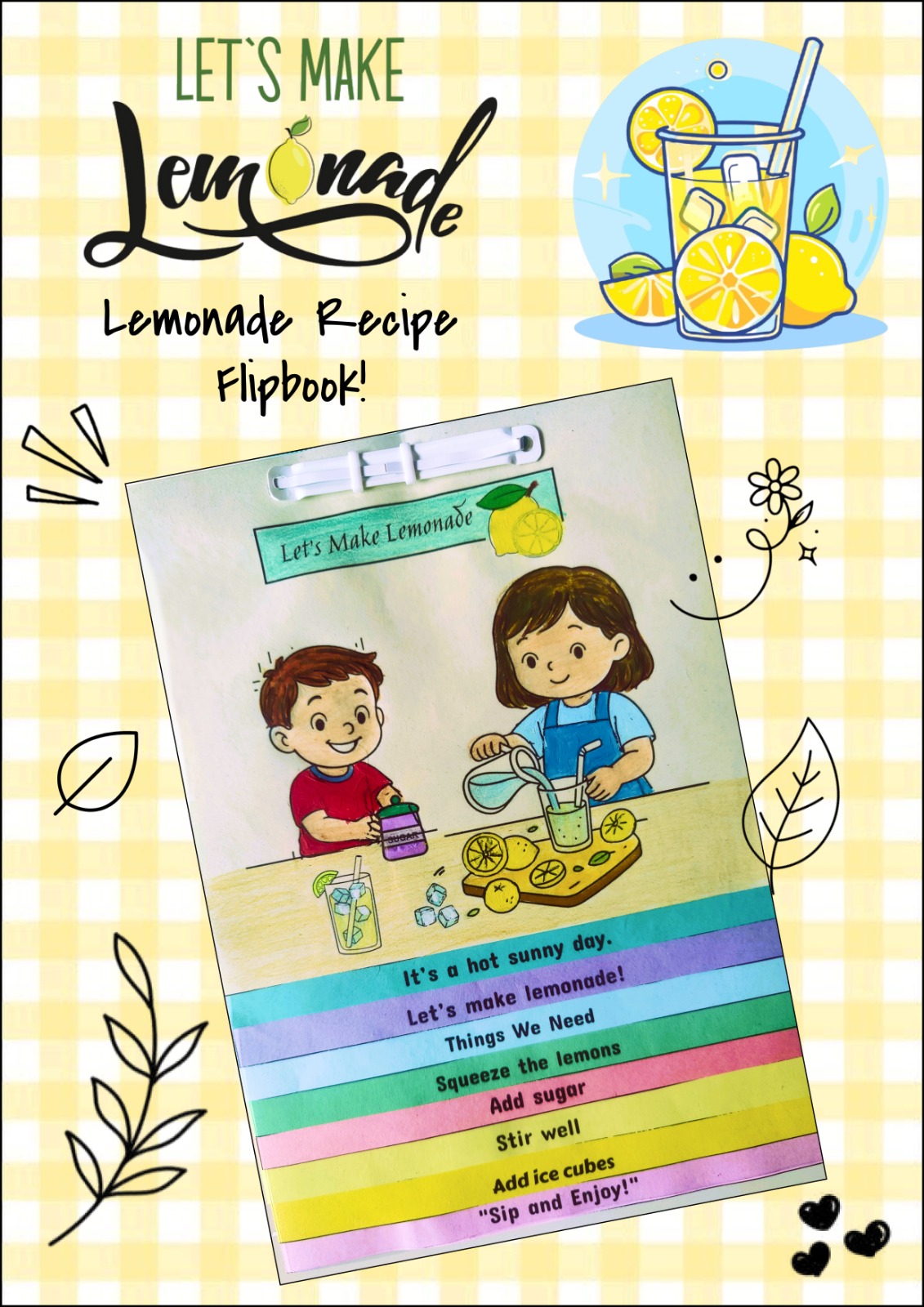 Lemonade Recipe Flipbook Free Printable Templates - 1thousandideas