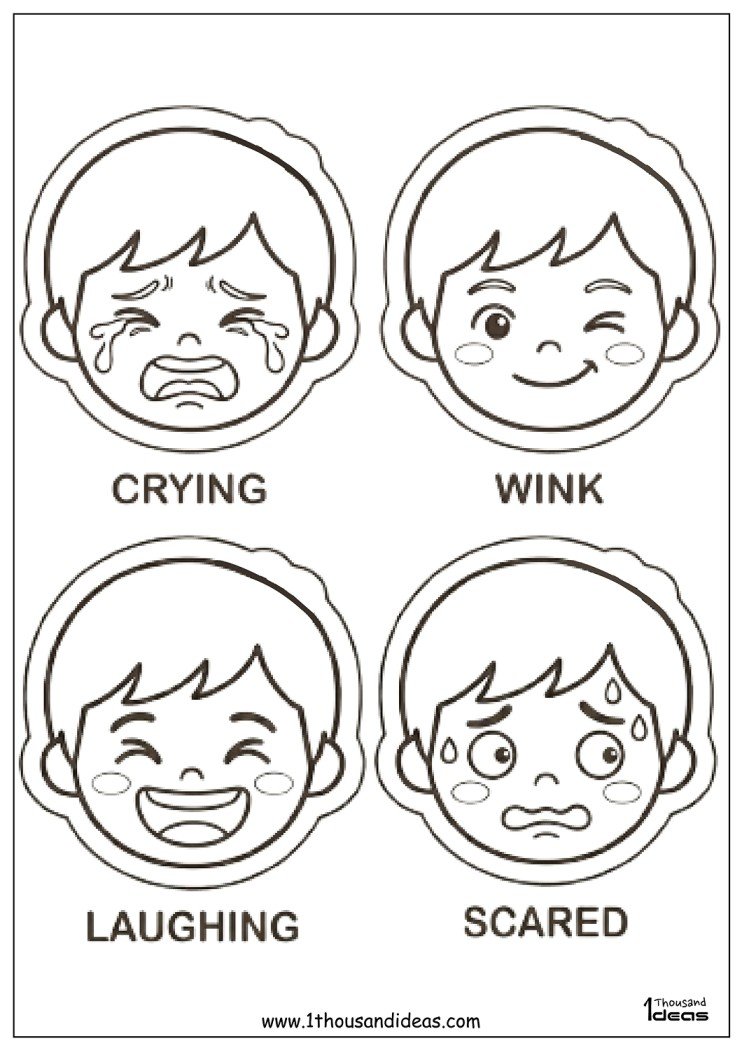 DIY Emotions Flip Book for Kids _ Free Printable Templates - 1thousandideas